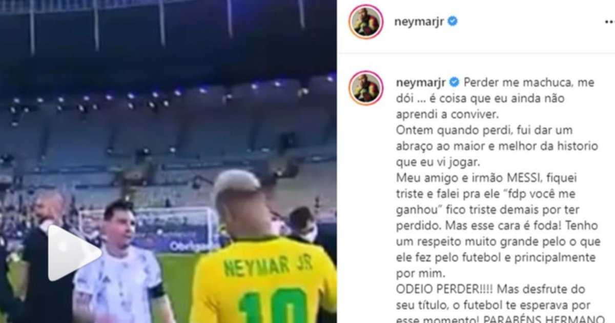 El Emotivo Mensaje De Neymar A Messi Tras La Final