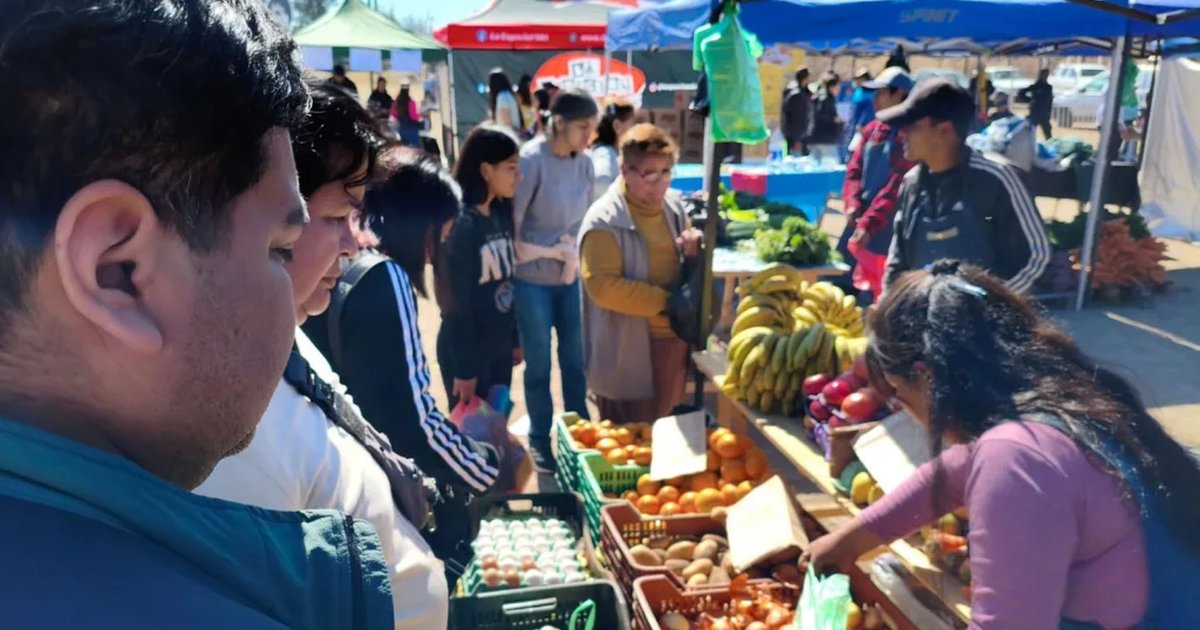 Récord de ventas en Santa Lucía: el mercado barrial que arrasó con todo
