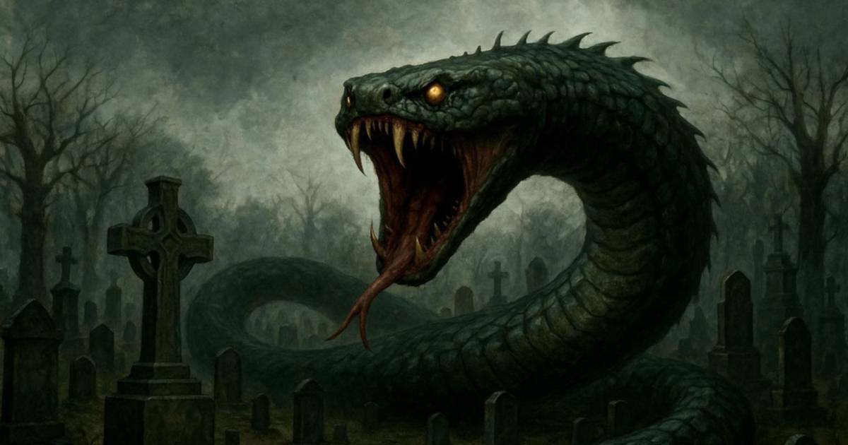 El viborón del cementerio de la Santa Cruz, entre tumbas y leyendas