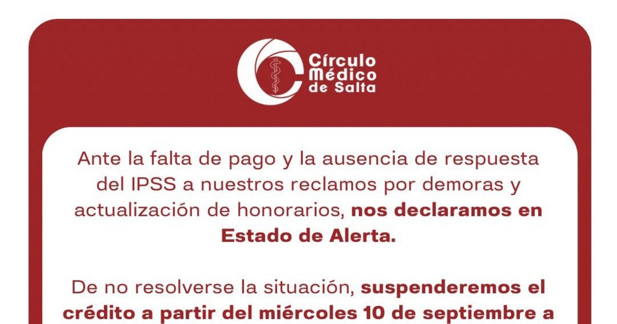 Estado de alerta con el IPS: otra vez se suspenden sus servicios por ...
